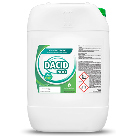 Dacid 100 - Detergente desincrustante para tuberías y circuitos CIP ...